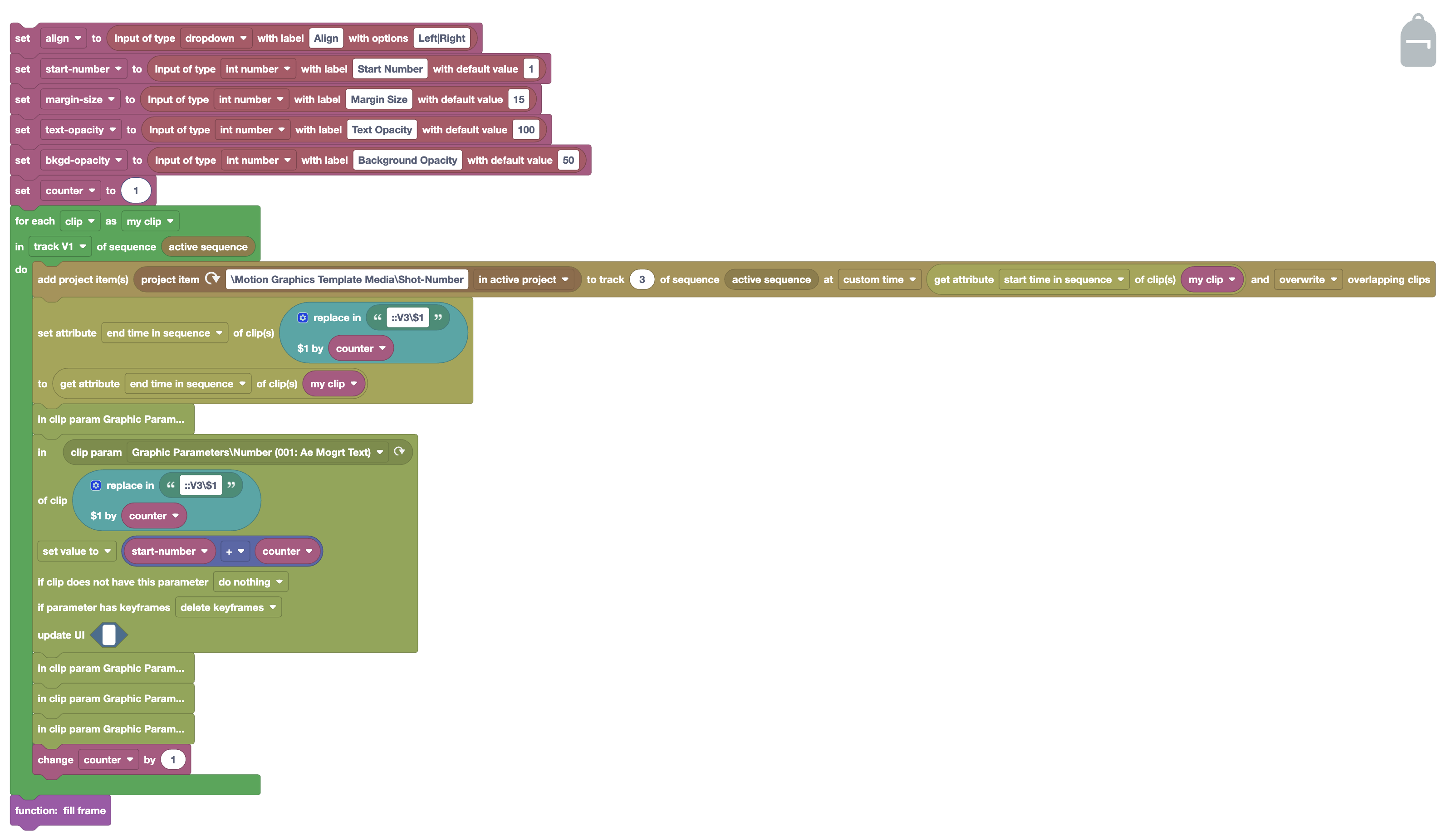 Automation Blocks for Premiere Pro - Better Editor